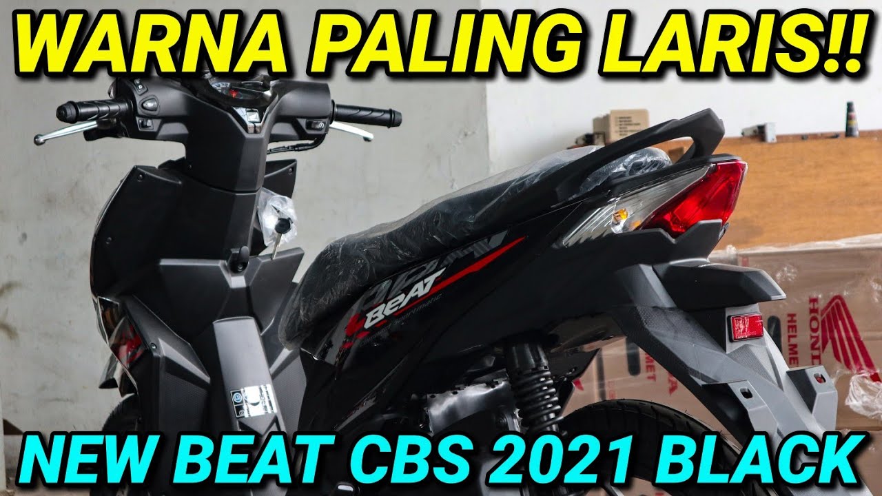 NEW HONDA BEAT CBS HITAM TERBARU 2021 - YouTube