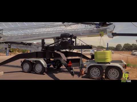 GRUE TRACTABLE 3 5T VL SPEED CRANE TOWABLE CRANE - YouTube