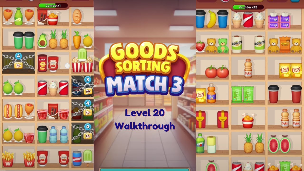 Goods Sorting Match 3 Level 20 Walkthrough #androidgames # ...
