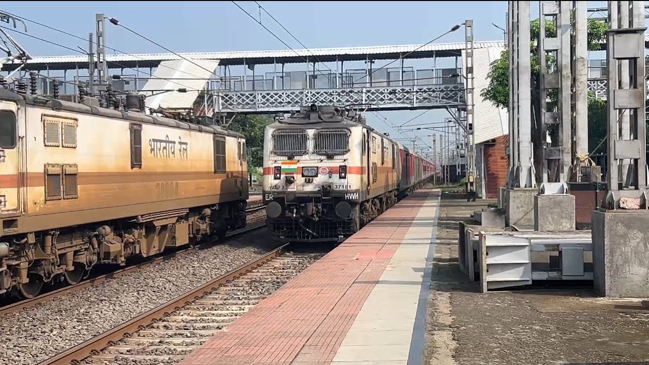Dangerous Newly LHBfied Netaji Express+Agnibina+Shatabdi+Gurumukhi ...