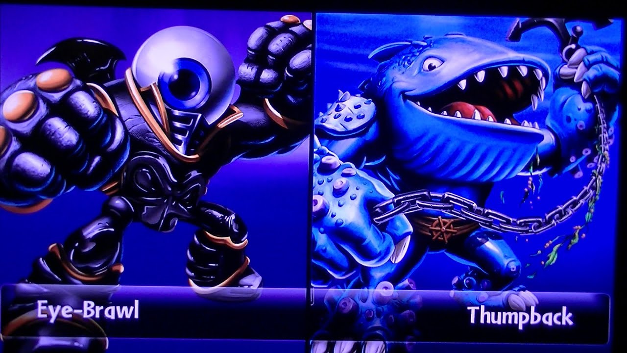 Skylanders Giants Thumpback And Eye Brawl