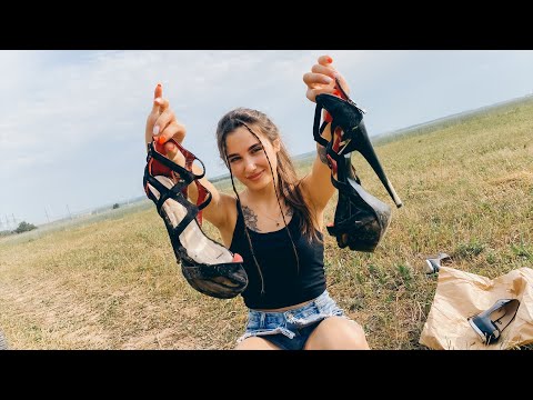 CRUSH HIGH HEELS ||  Tanya crushed high heels shoes on the car