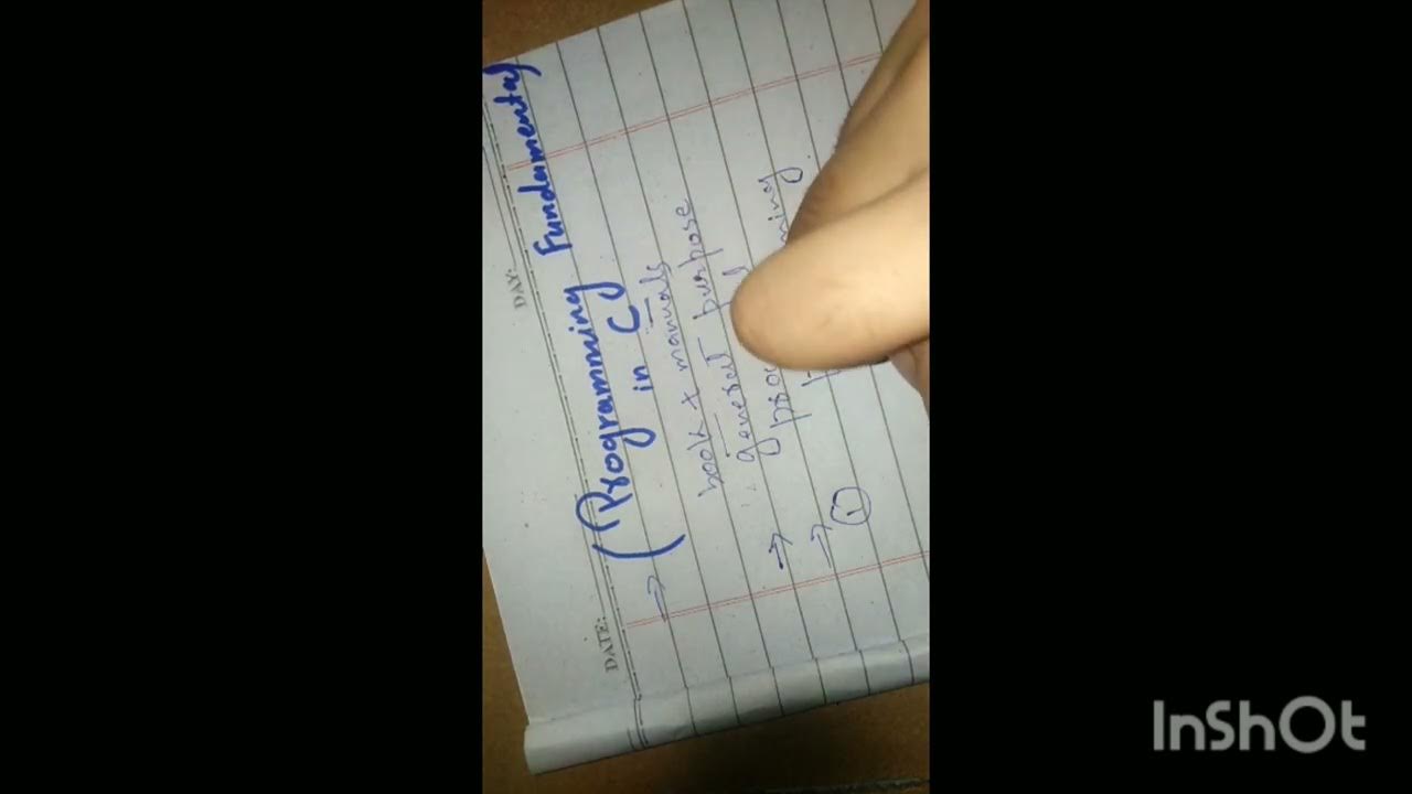 programming fundamental in C introduction (semester 2) - YouTube