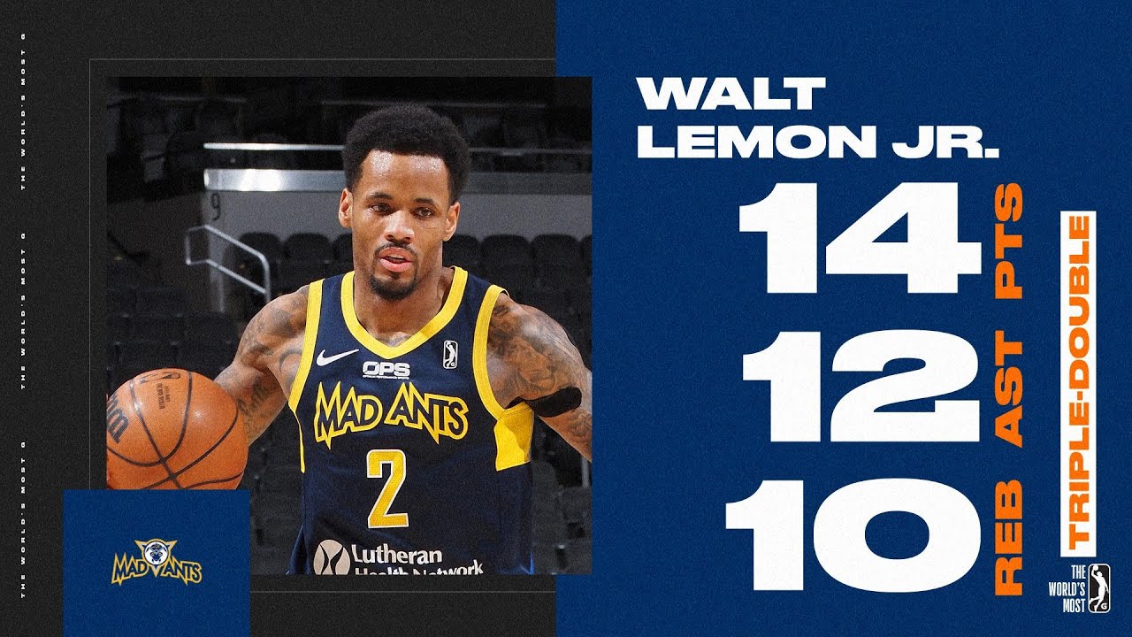 Walt Lemon Jr. Records Second Career Triple-Double - YouTube