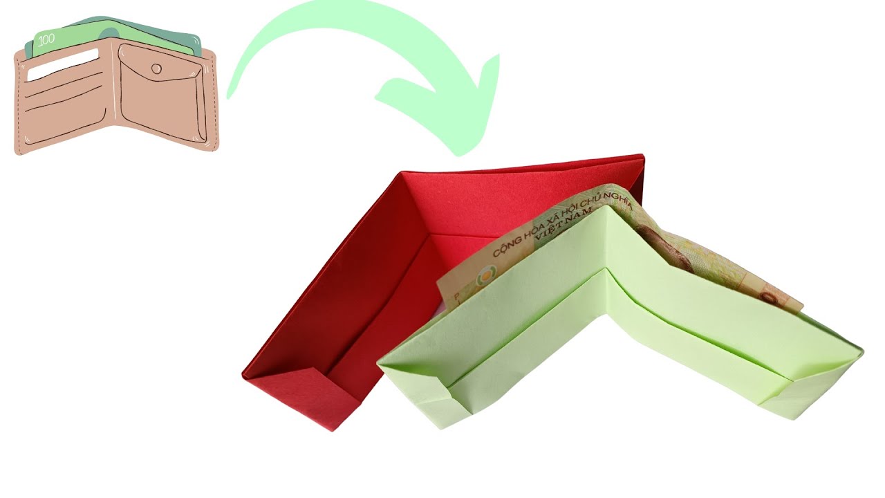 How To Make Paper Origami Wallet Hold Money | Paper Origami Crafts ...