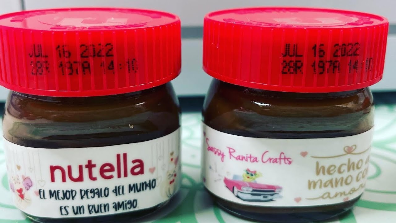 Rotulo De Nutella ARQUIVO De Corte Topo De Bolo Rotulo Nutella 01