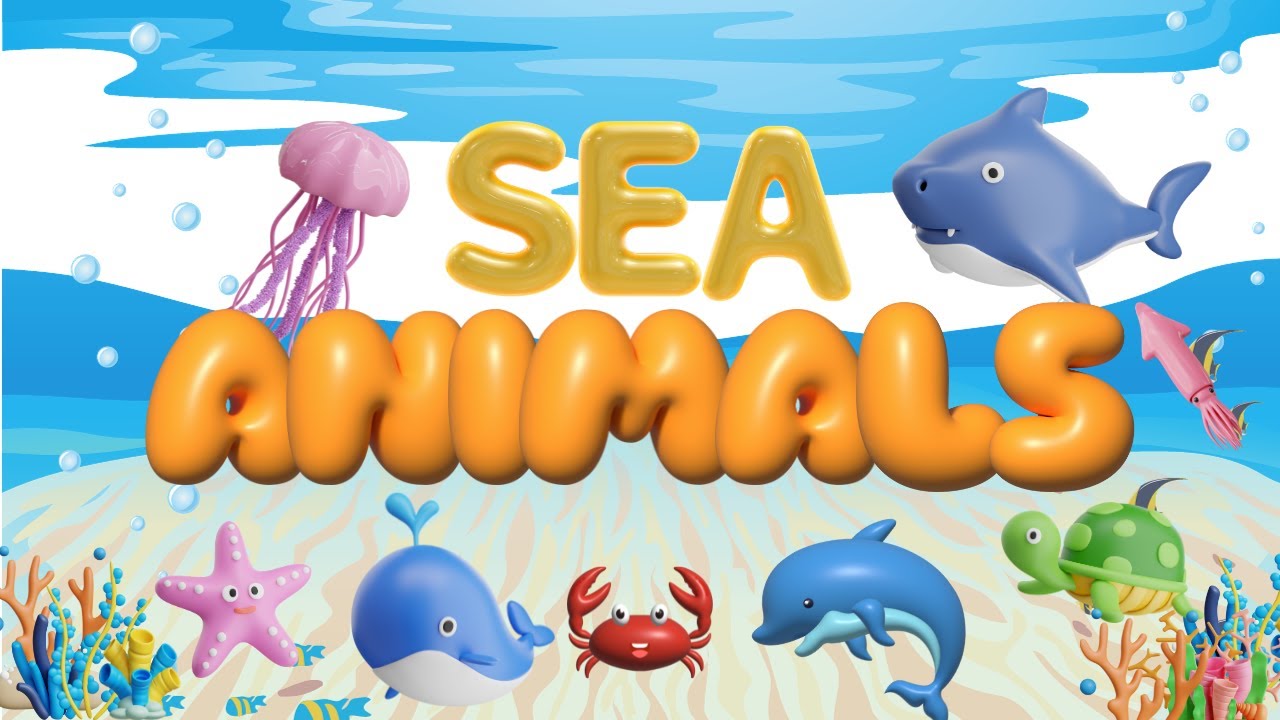 Sea Animals | Learn sea animals names in English | Kids vocabulary ...