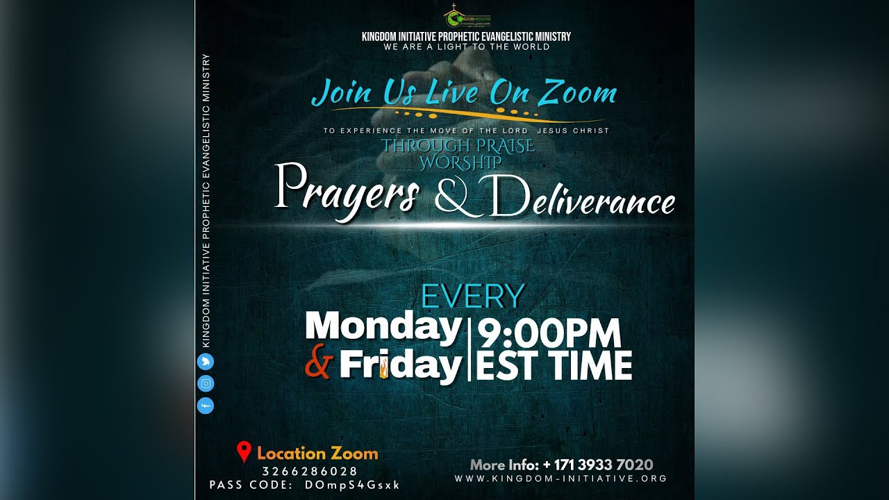 Kingdom Initiative Prophetic Evangelistic Ministry Prayer and ...