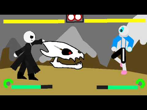 SANS VS GASTER STICKNODES ANIMATION1 - YouTube