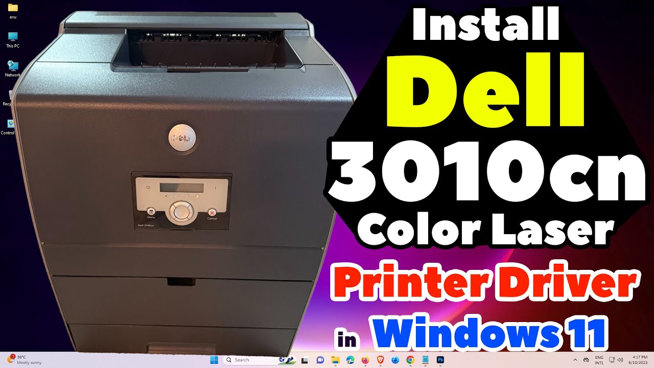 How to Download & Install Dell 3010cn printer driver manually in Windows 11 - YouTube