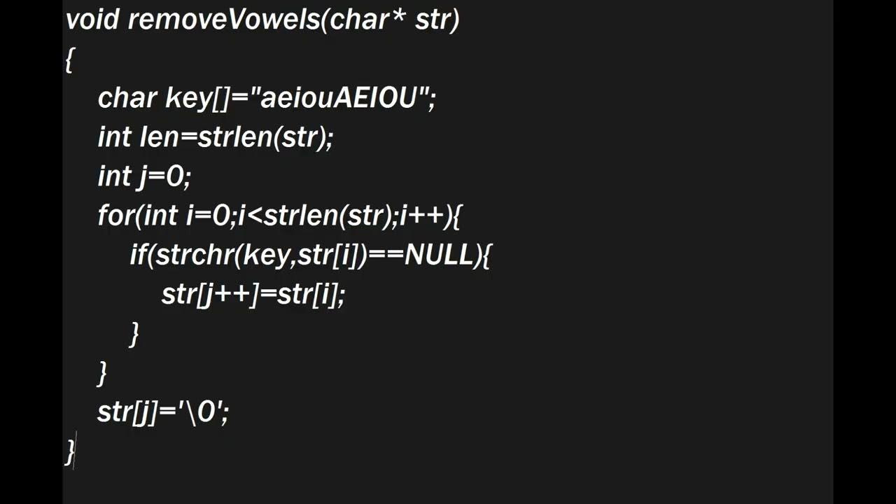 SkillRack- Daily Challenge - Remove Vowels (Program Id: 9348) 27-08-23 - YouTube