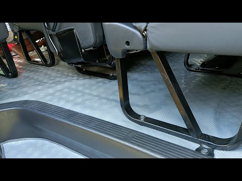 How to install Toyota hiace commuter floor matting? - YouTube