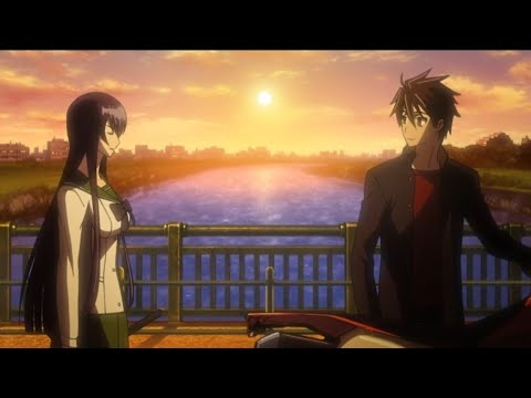 Highschool of the Dead Takashi and Saeko English Dub Anime Kiss