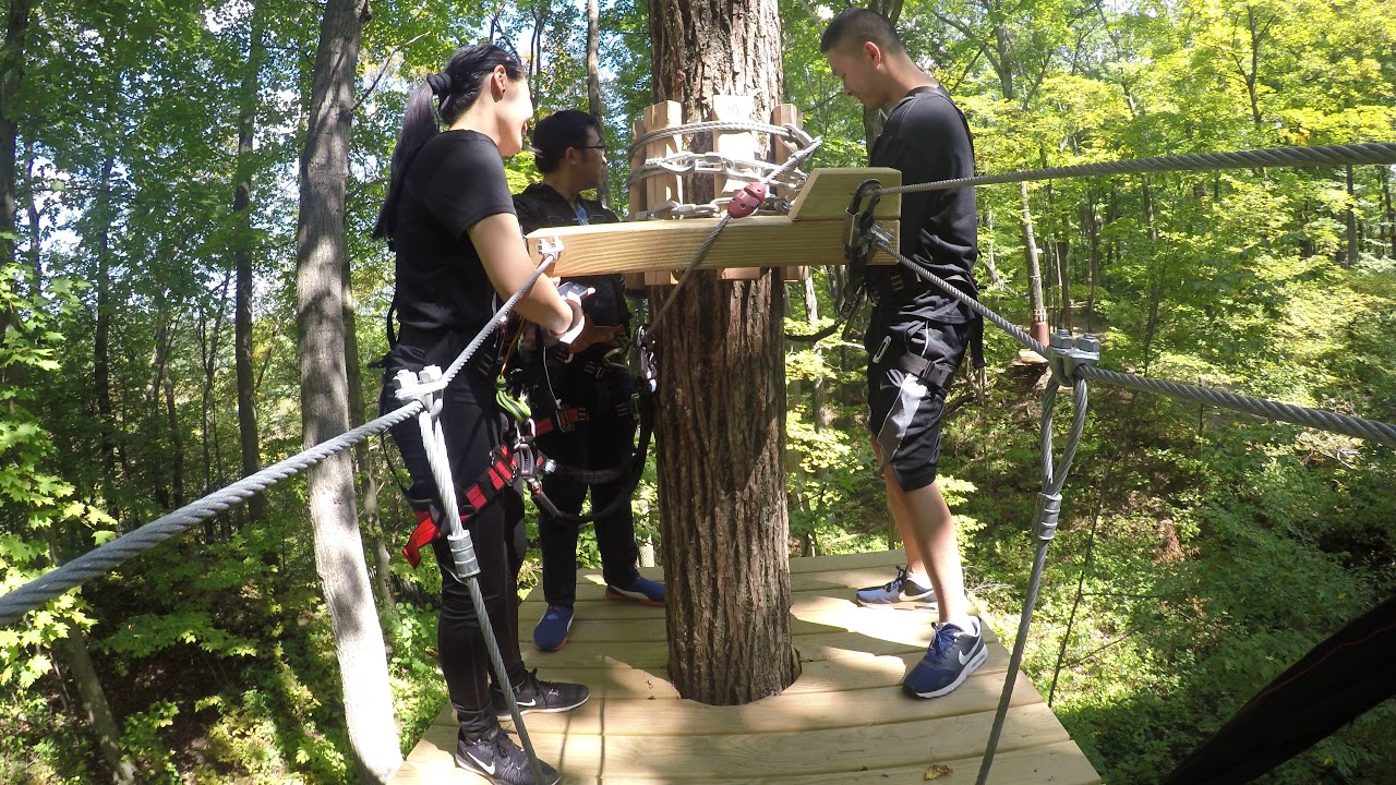 4K TreEscape Aerial Adventure Park v5 Green Course 09/16/2017 nycays ...