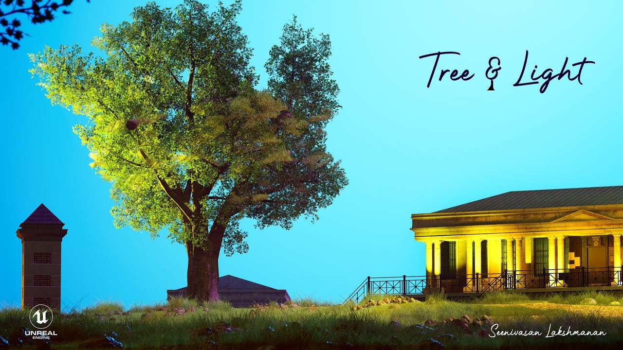 Tree and Light - UE5 Lumen Cinematic Lighting - YouTube