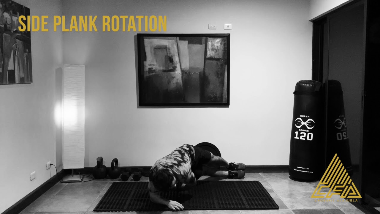 Side Plank Rotation - CrossFit Alajuela Movement Gallery - YouTube