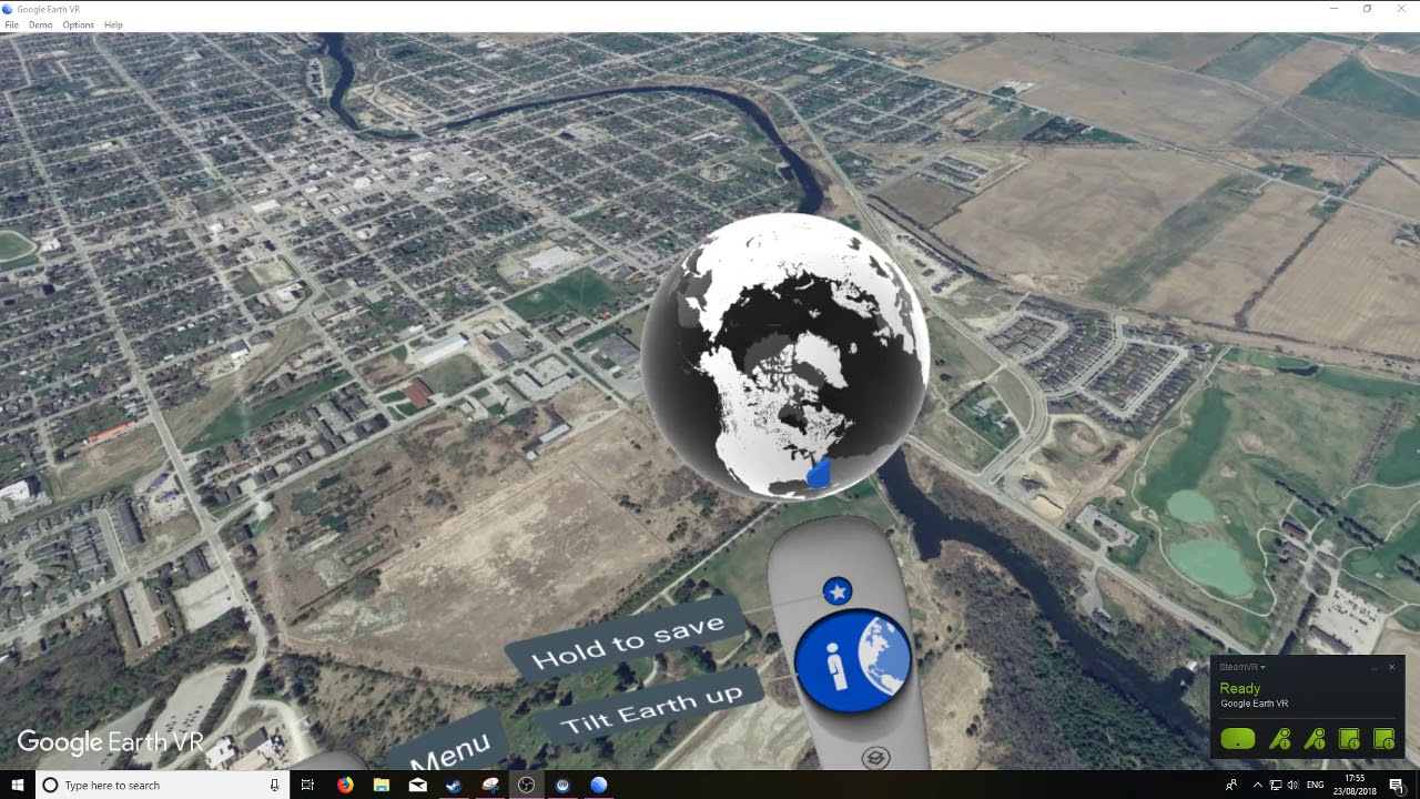 Google earth in VR - YouTube
