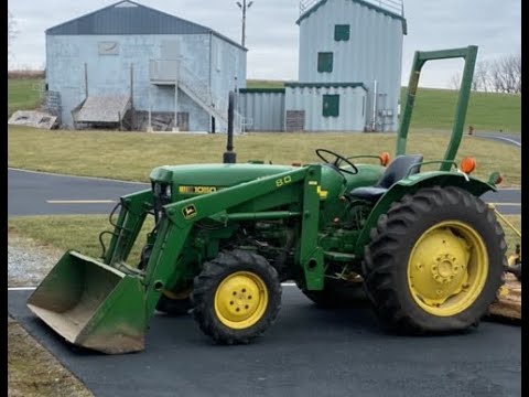 1990 John Deere 1050 Tractor with Front End Loader | For Sale - YouTube