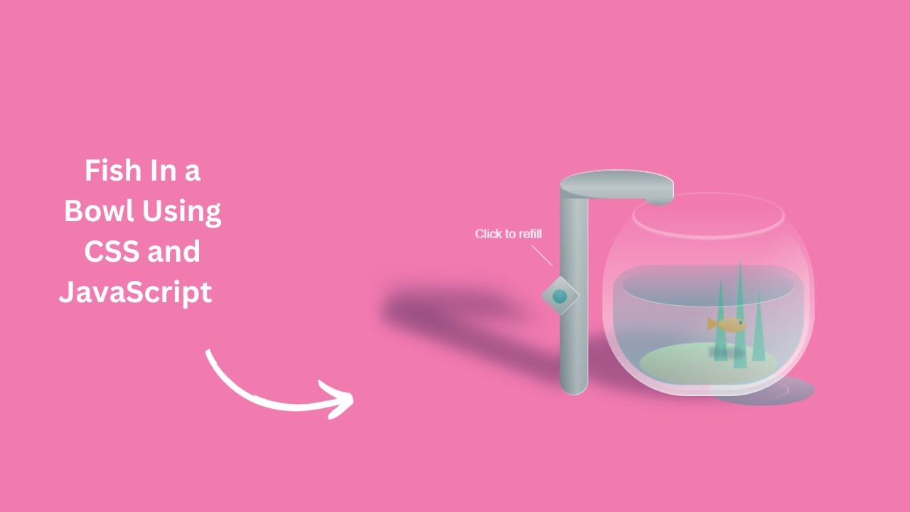 How to Make Fish in a Bowl Using Html CSS JavaScript - No Talking #coding - YouTube