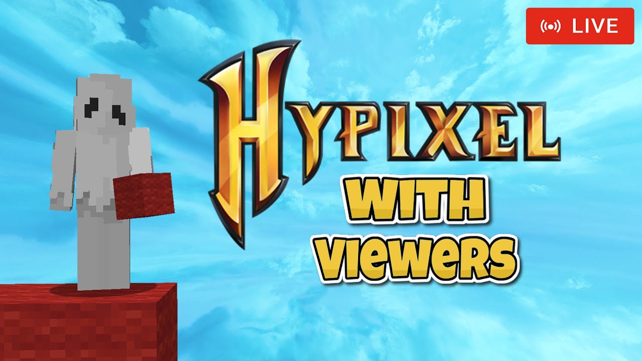Live Minecraft Hypixel with viewers! - YouTube