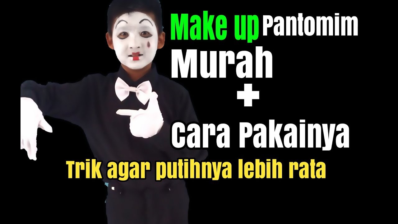 Pantomim makeup tutorial - YouTube
