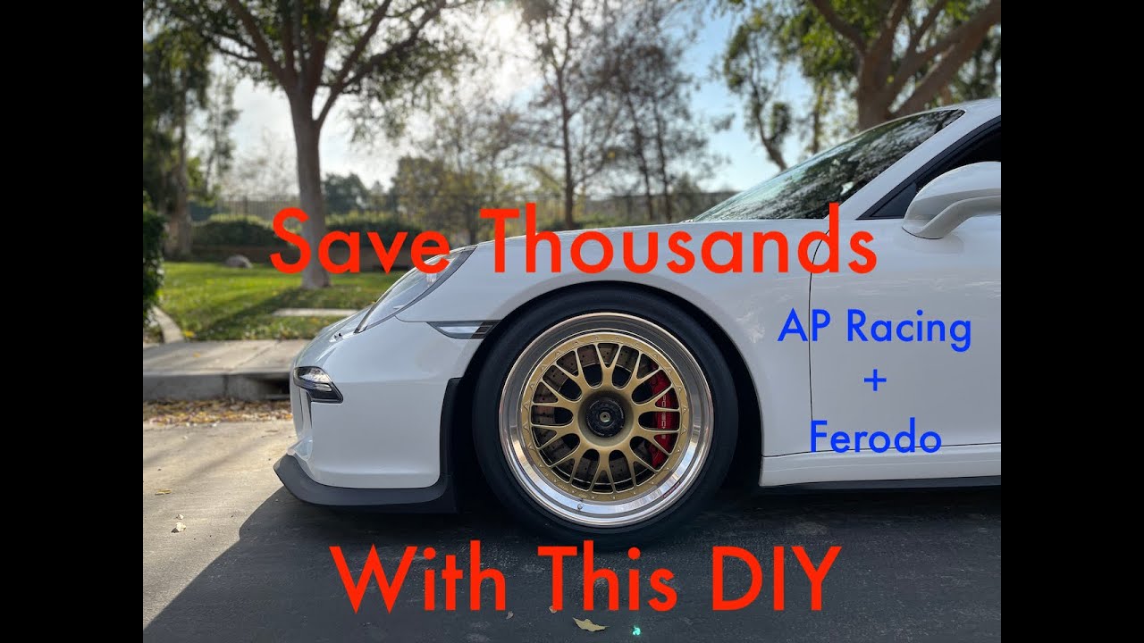 Porsche 911 GT3 Rotor and brake Pad Replacement(AP Racing+Ferodo DS1.11 ...