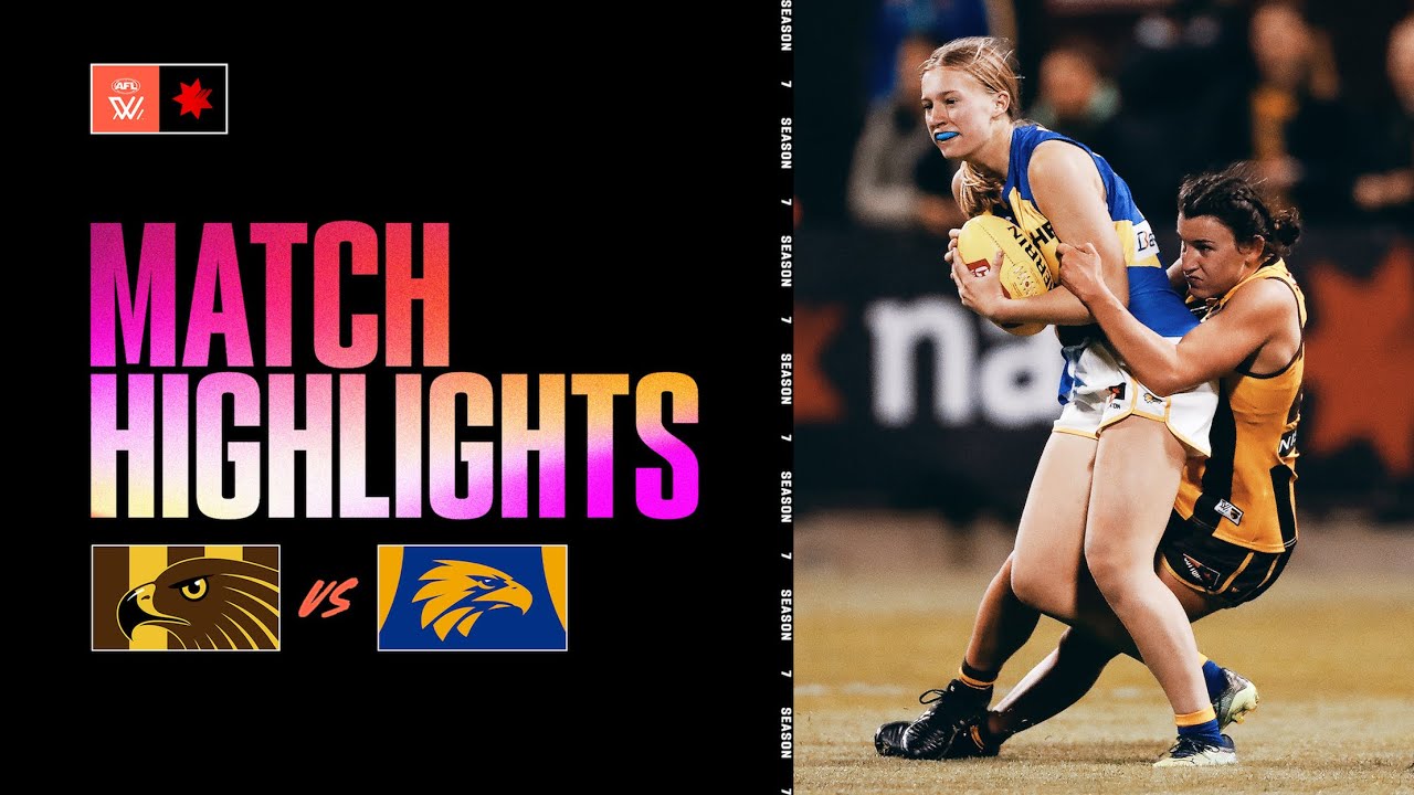 Hawthorn V West Coast Highlights Round 6 S7 Aflw Youtube