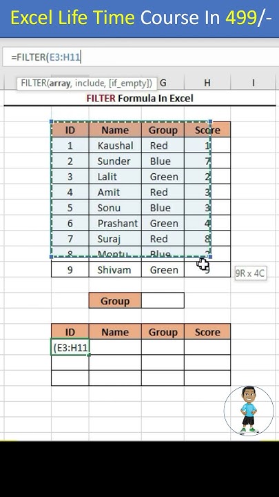 Advanced Filter Formula in Excel #excel #exceltips #exceltutorial #msexcel #msexcelfullcourse ...