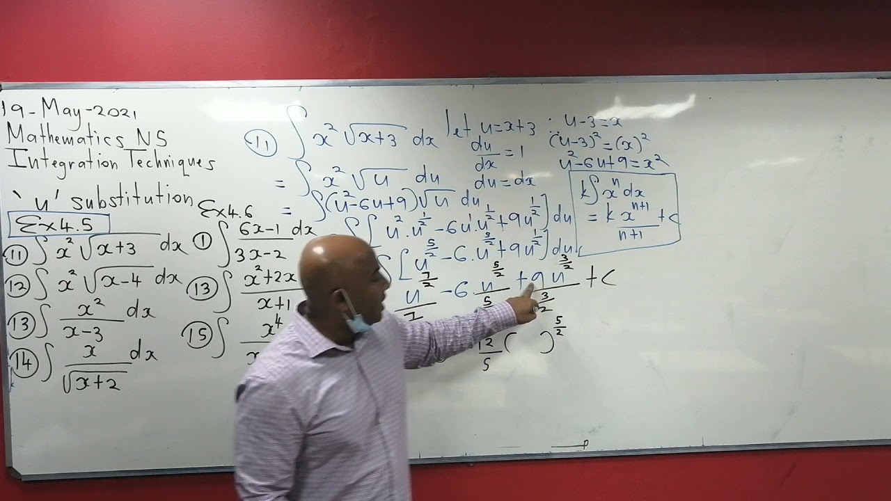 Mathematics N5 Integration algebraic substitution - YouTube