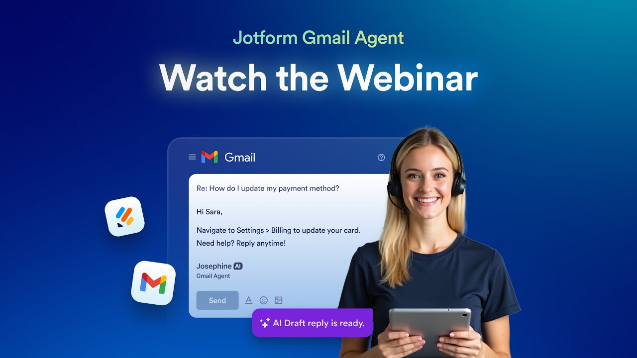 Webinar: Jotform Gmail Agent - YouTube