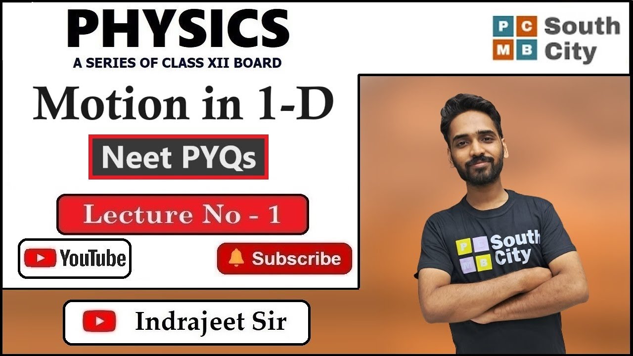Class 12 | Motion in 1-D | Neet PYQs - YouTube