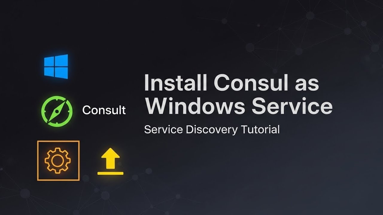 How to install consul as windows services - YouTube