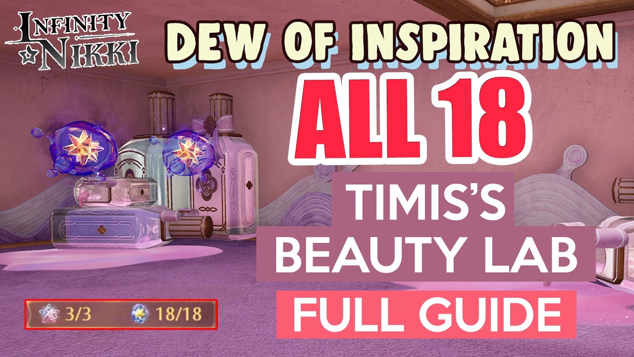 How to: All Timis's Beauty Lab Dew of Inspiration 18/18 FULL GUIDE ...