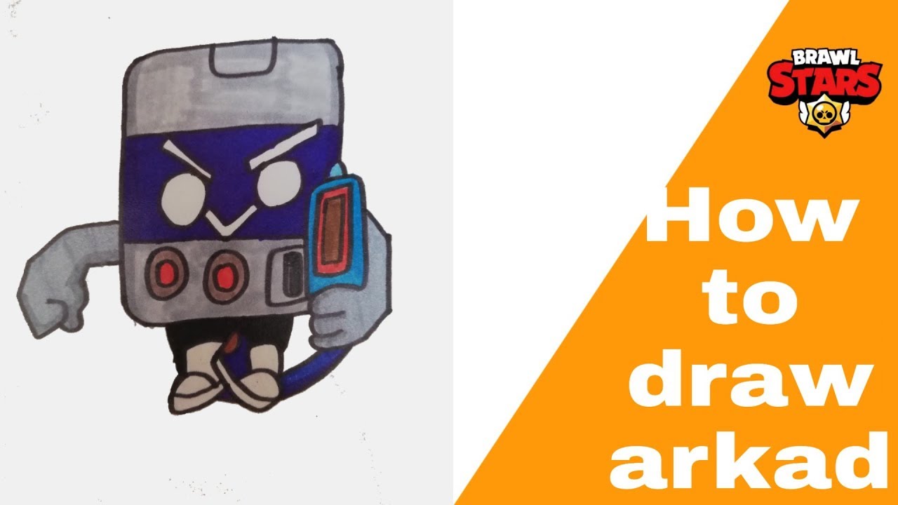 How to draw arkad brawl stars Comment dessiner arkad de brawl star[8 ...
