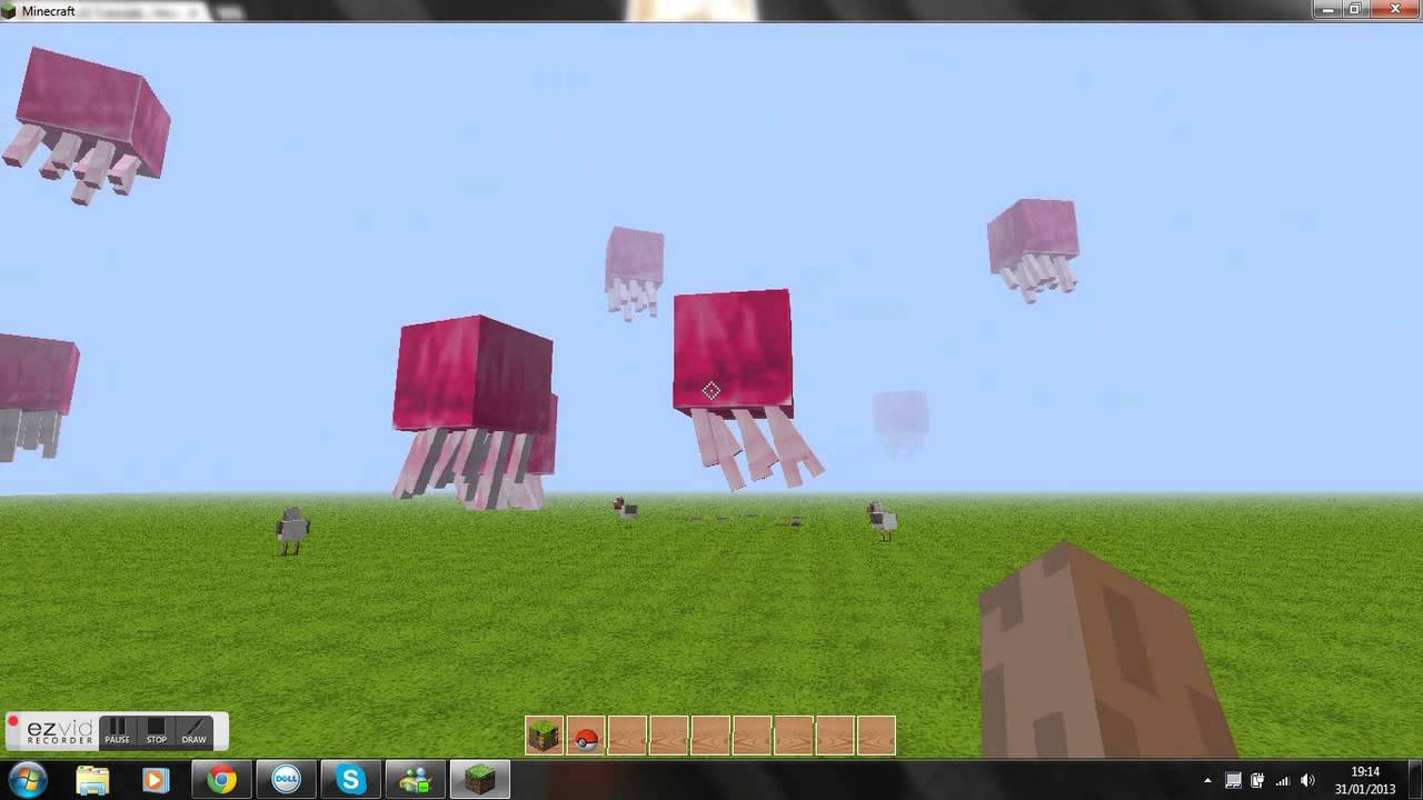 Pink Flying Jellyfish?-Minecraft-Episode 1 - YouTube