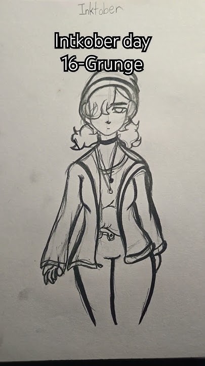 Inktober day 16-Grunge #inktober #inktober2024 - YouTube