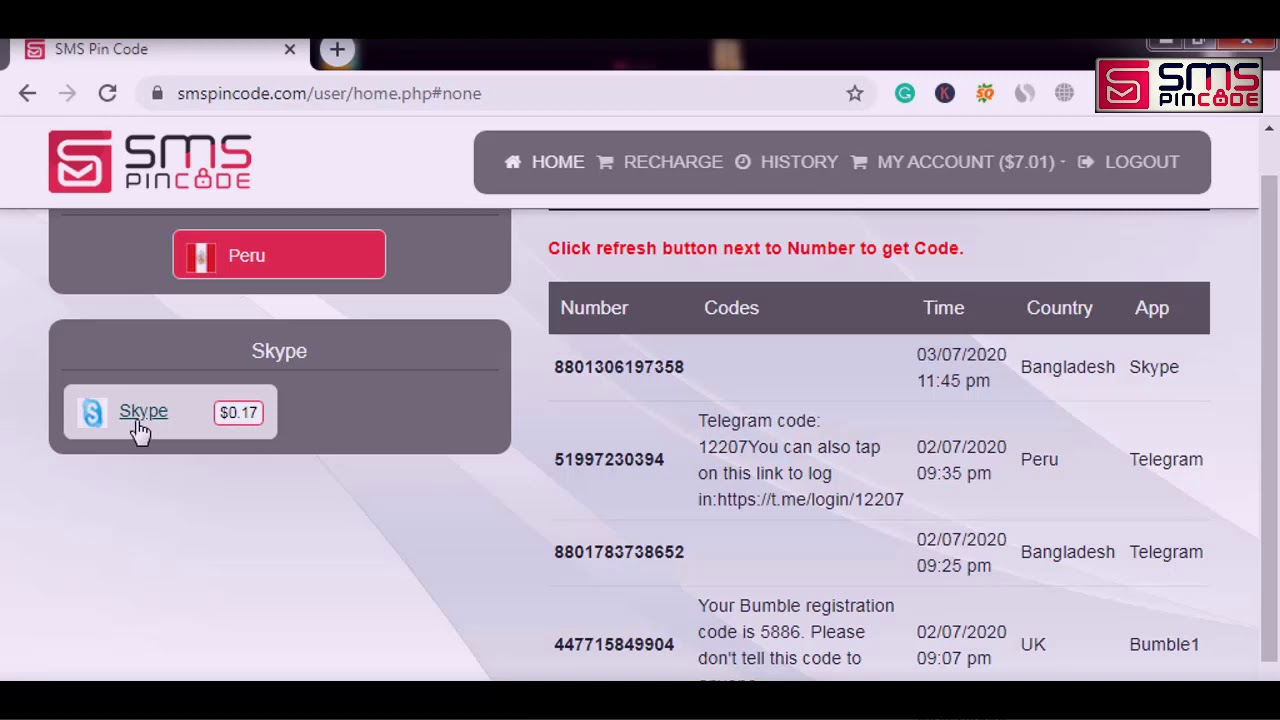 Skype app verification by using smspincode - YouTube