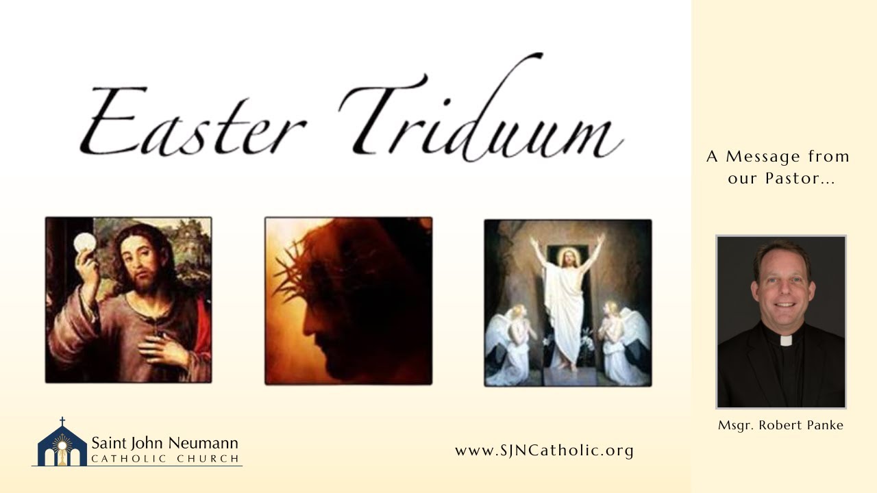 Triduum and Easter Blessings for you - YouTube