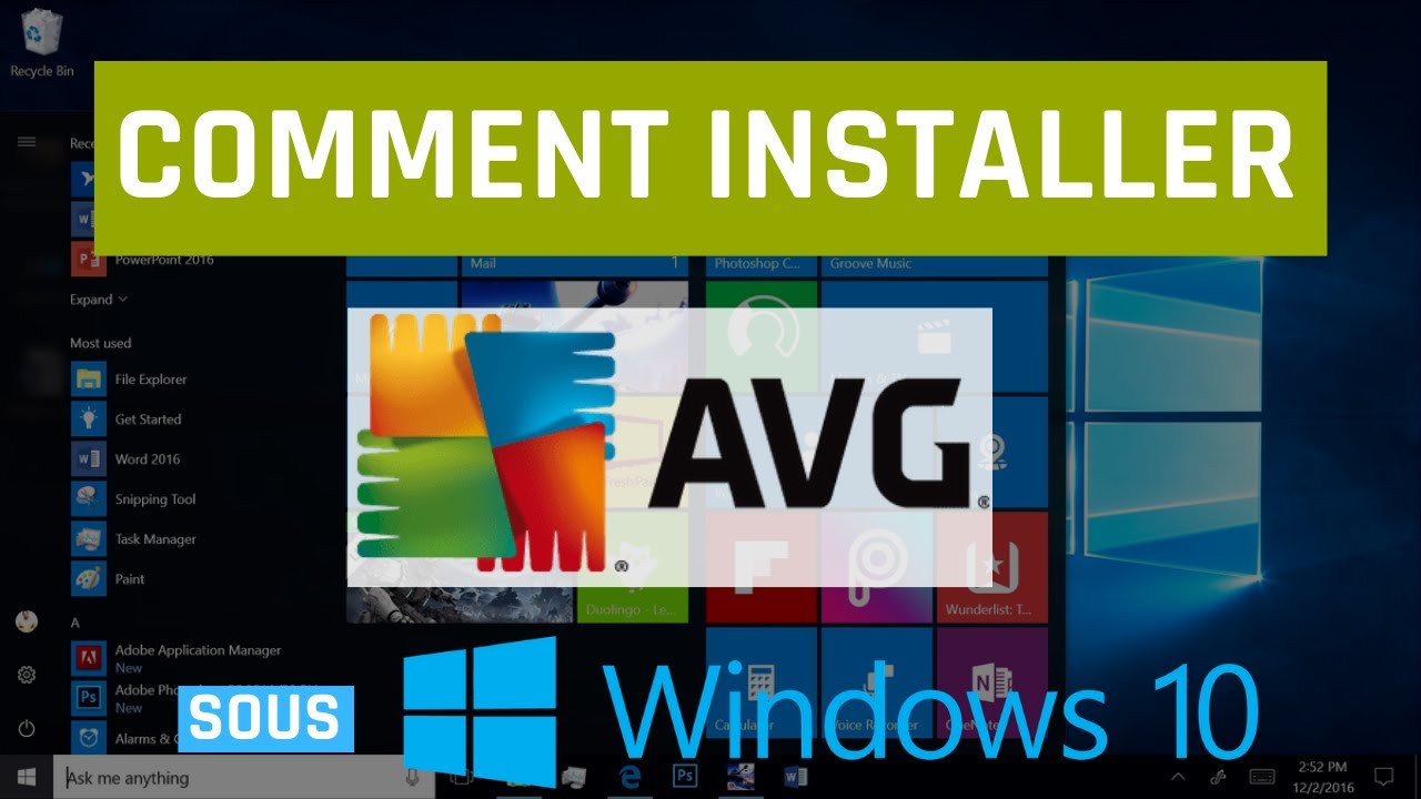 Comment télécharger et installer AVG sur Windows 10 - YouTube