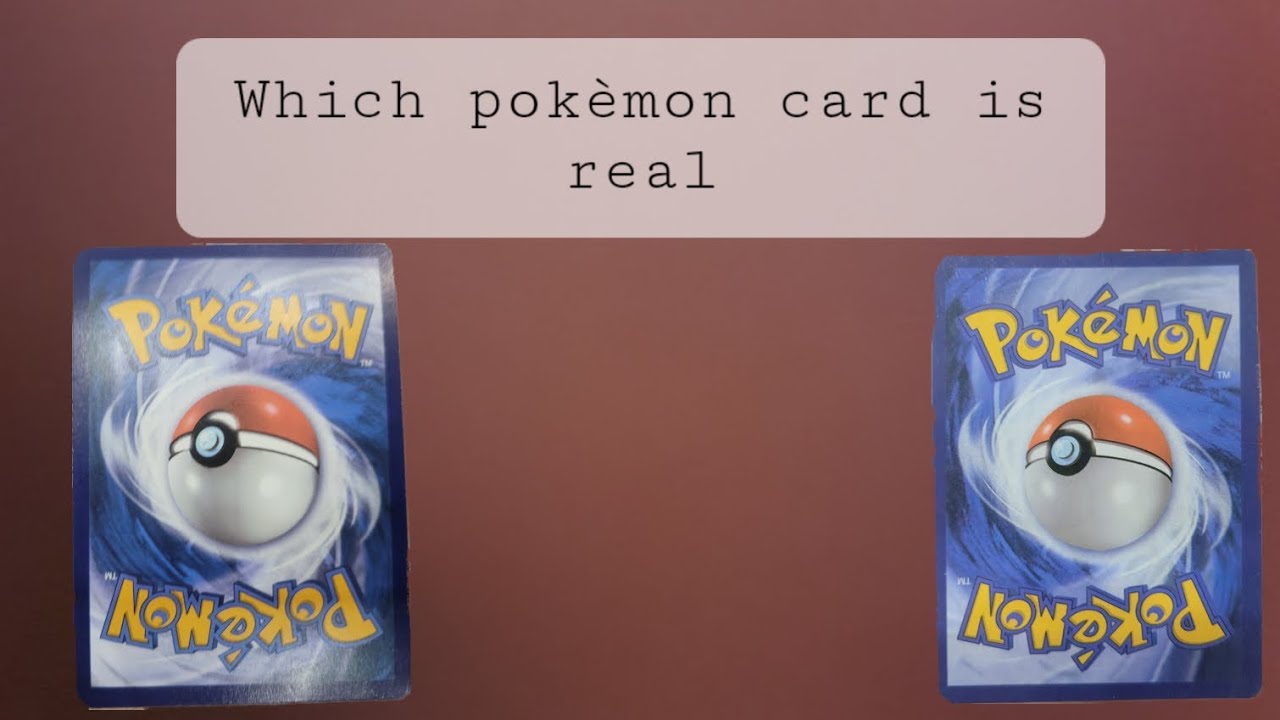 how to know a real pokèmon card - YouTube