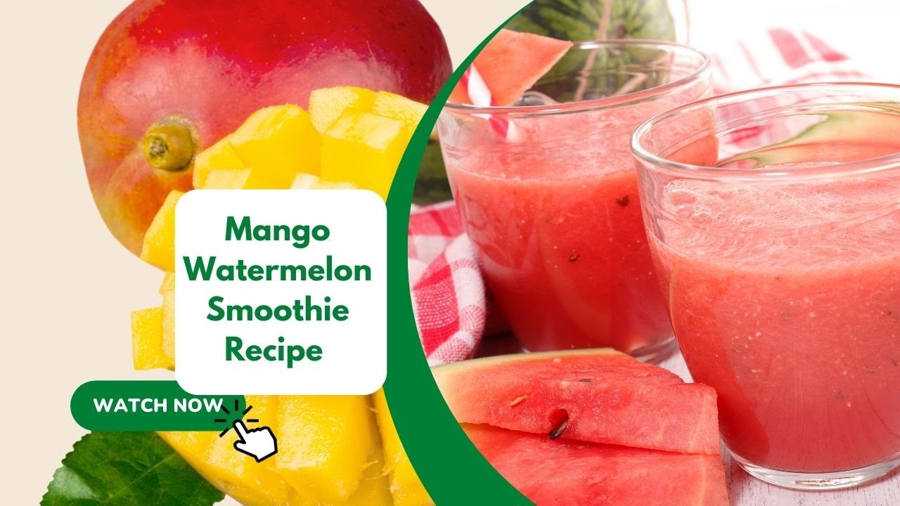 Mango Watermelon Smoothie Recipe - YouTube