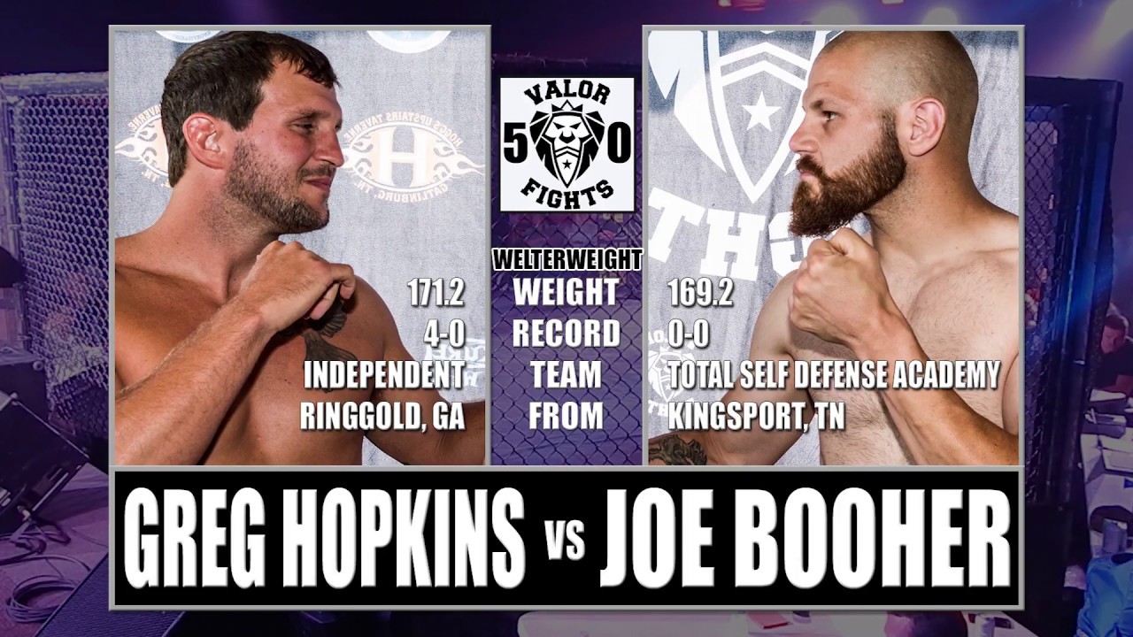 Valor Fights 50 Greg Hopkins vs Joe Booher - YouTube