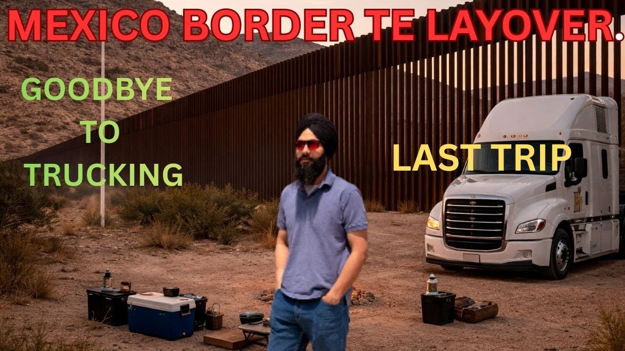 USA 🇺🇸 MEXICO🇲🇽 BORDER TE LAYOVER. LAST VLOG OF TRUCKING. - YouTube