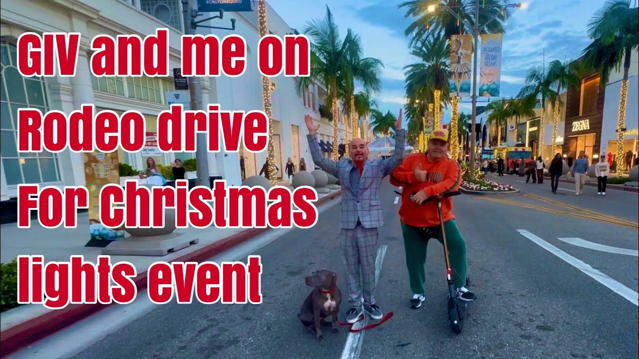 GIV and me on Rodale Drive for Christmas event - YouTube