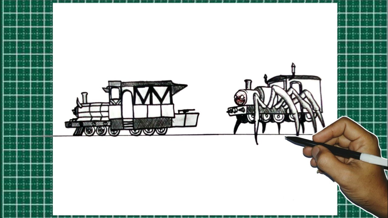 How to Draw an Upgraded Armored Train VS Choo Choo Charles - YouTube