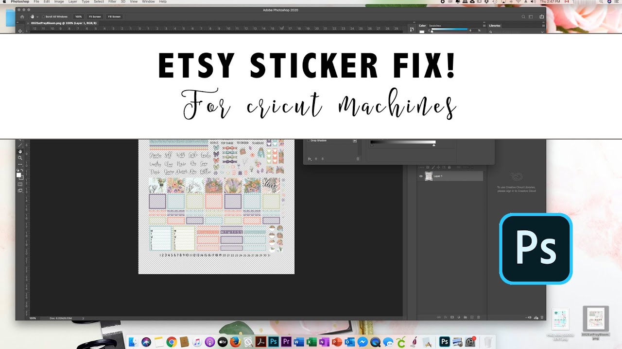 How to fix ETSY STICKER PROBLEMS on Cricut Cutting machines! - YouTube