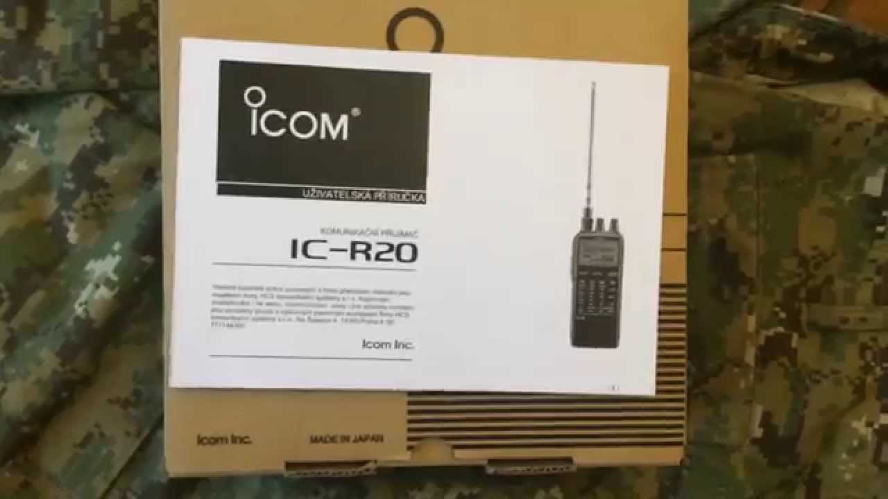 Icom IC R-20 unboxing - YouTube
