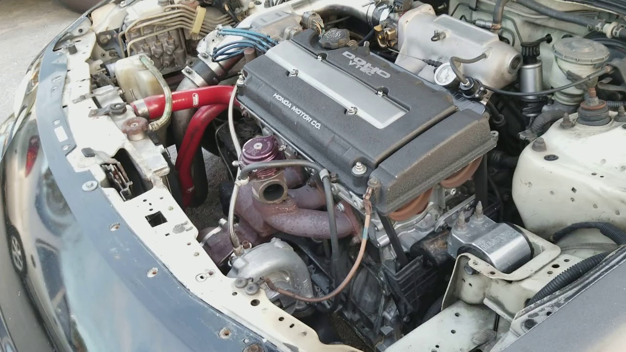 Turbo B20V integra update + 2 STEP shooting flames! - YouTube