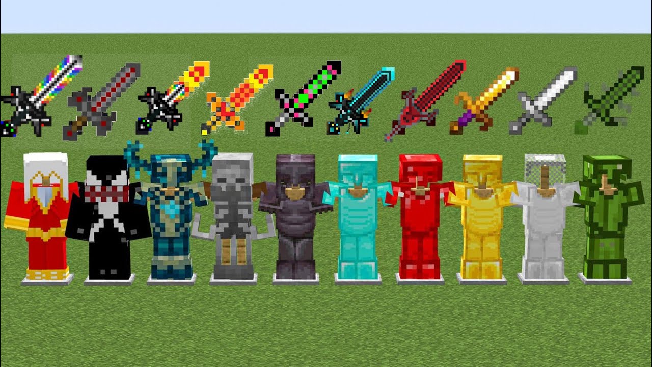 Which armor is more safe and better in minecraft experiment - YouTube