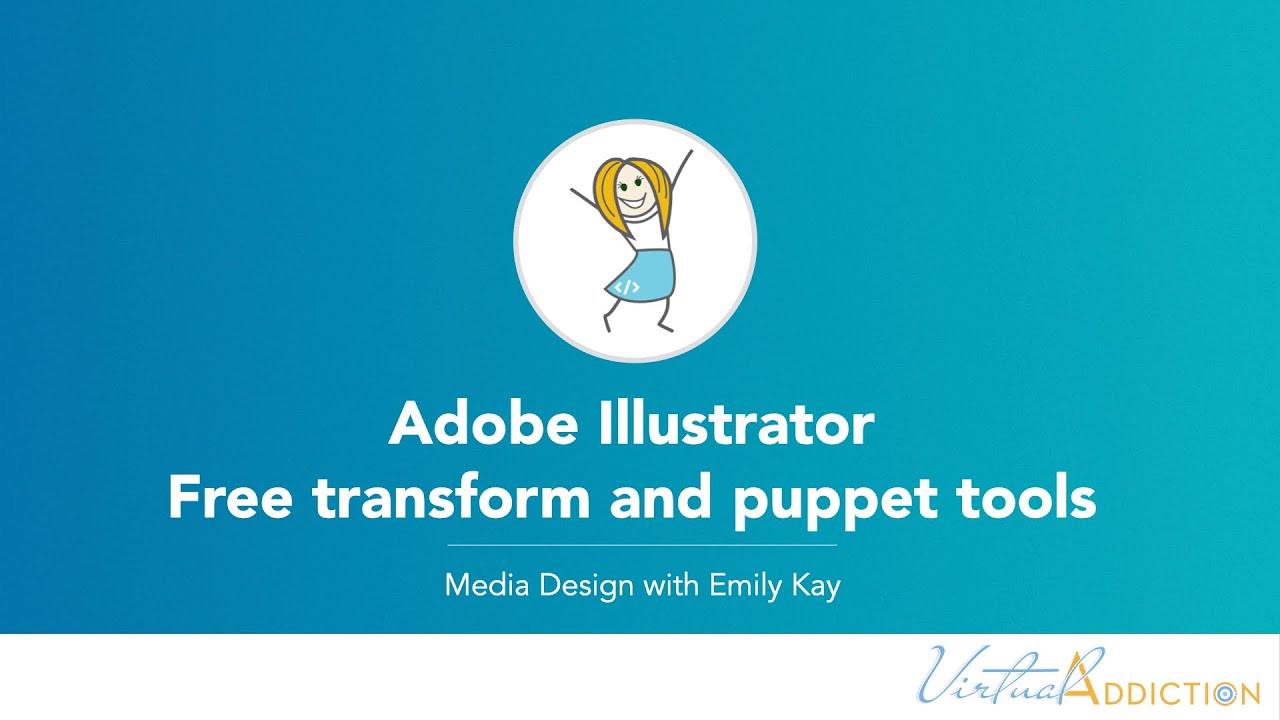 Adobe Illustrator | Using the free transform and puppet warp tools ...
